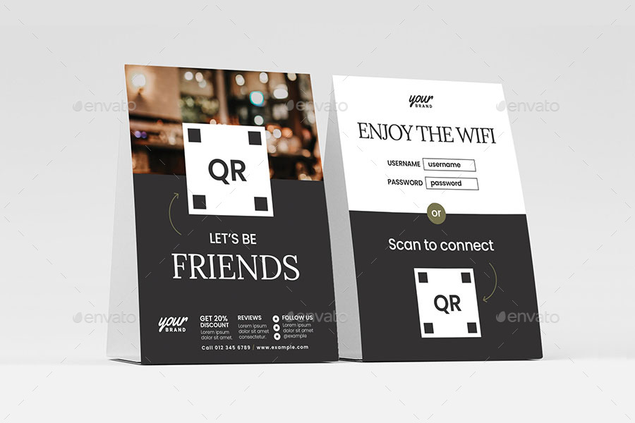 QR Code / Check In Flyer Vol.2, Print Templates | GraphicRiver