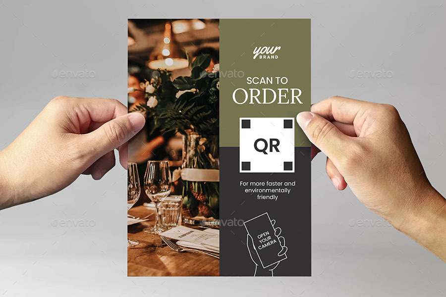 QR Code / Check In Flyer Vol.2, Print Templates | GraphicRiver