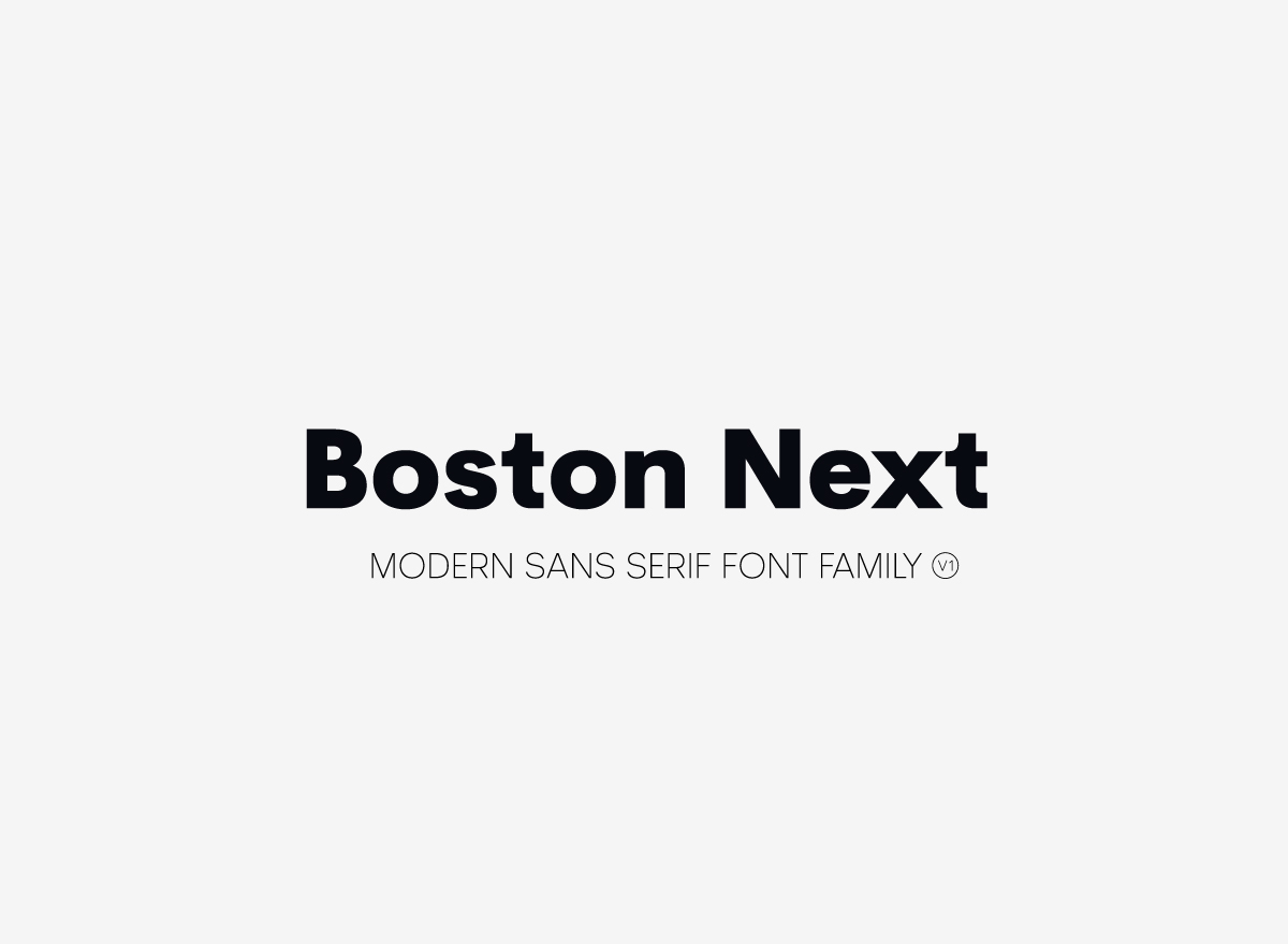 Boston Next Sans Serif Font, Fonts | GraphicRiver