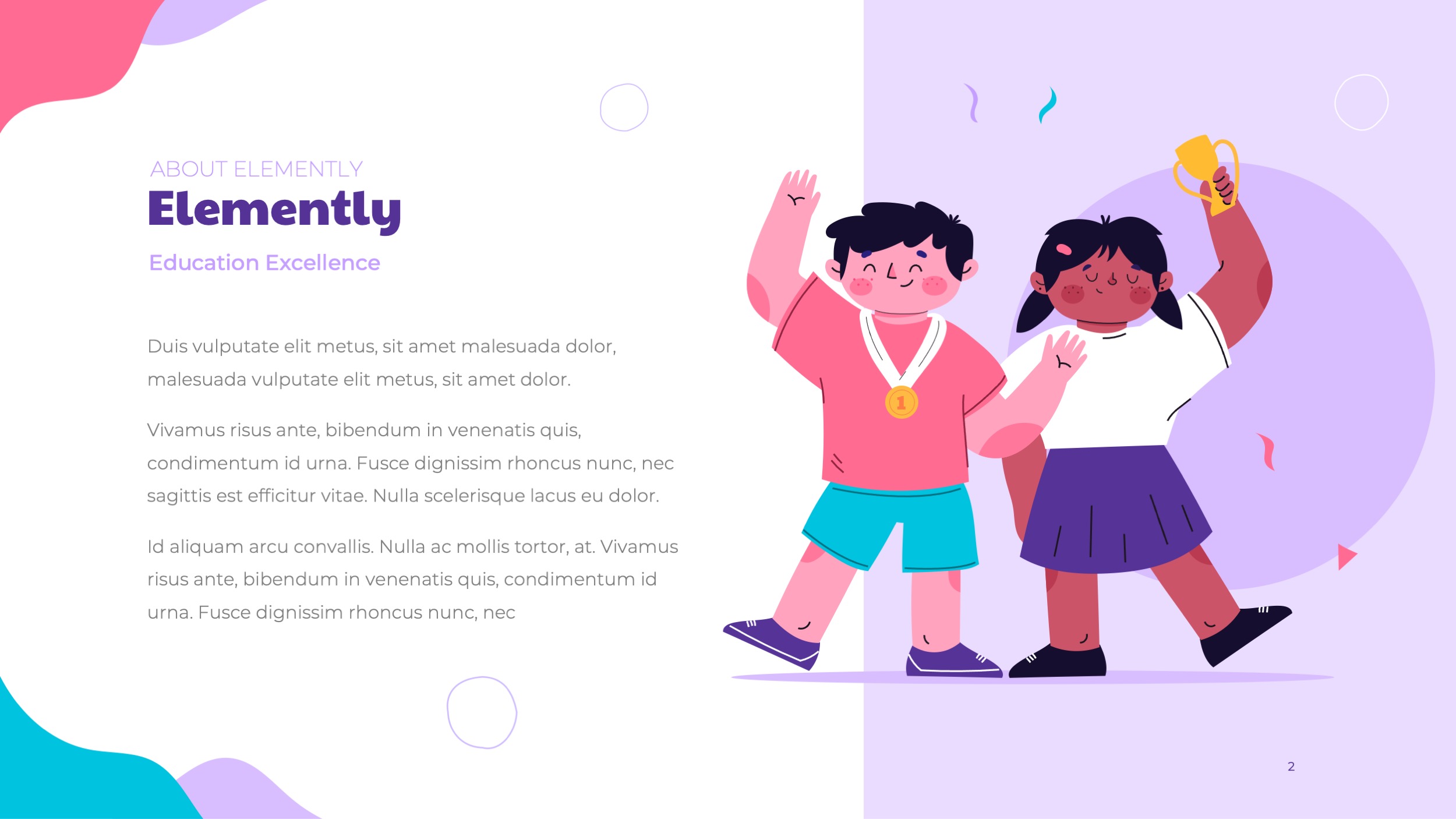 Elementary School PowerPoint Presentation Template, Presentation Templates