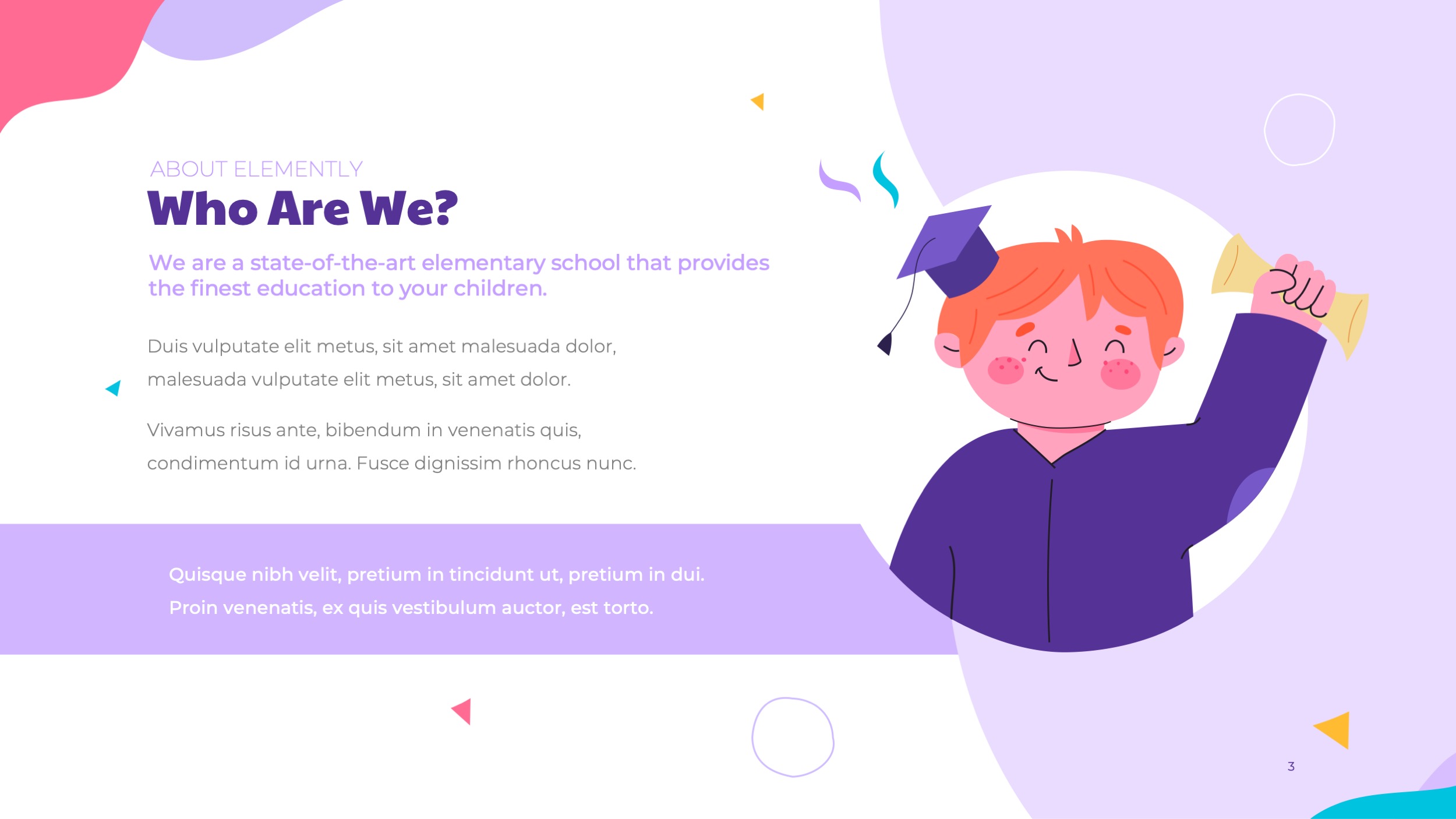 Elementary School PowerPoint Presentation Template, Presentation Templates