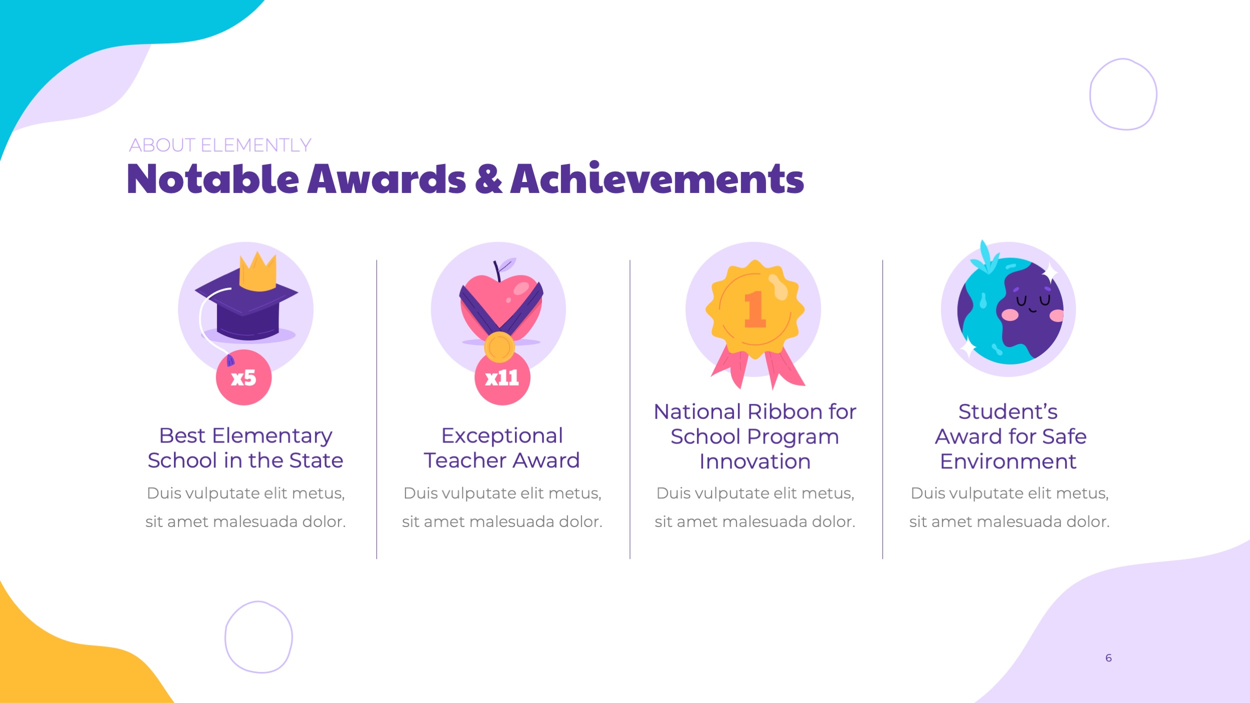 Elementary School PowerPoint Presentation Template, Presentation Templates