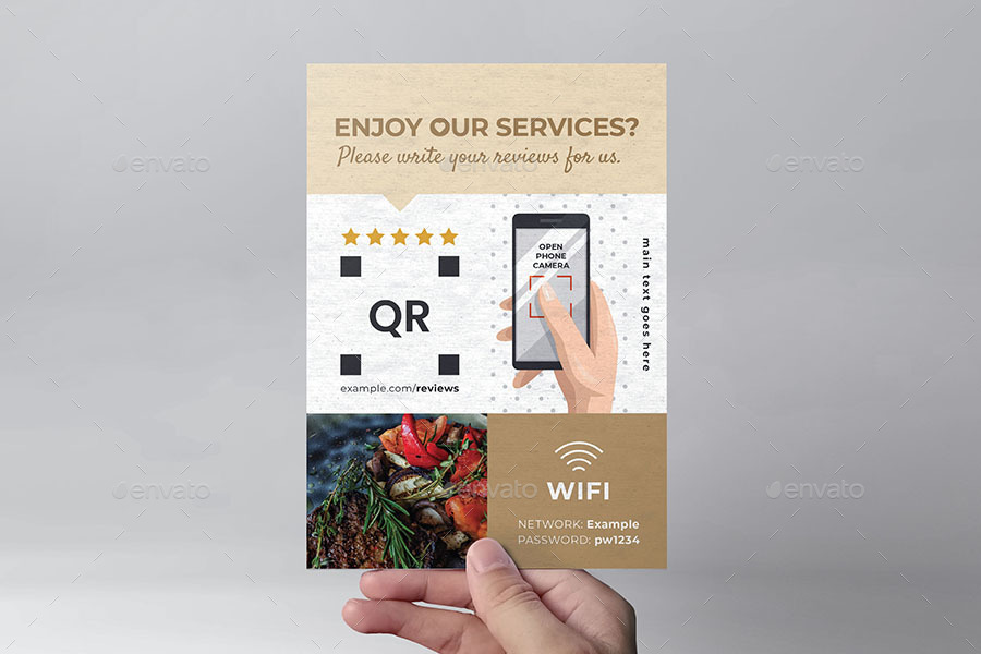 QR code Scan Flyer Template Vol.5, Print Templates | GraphicRiver