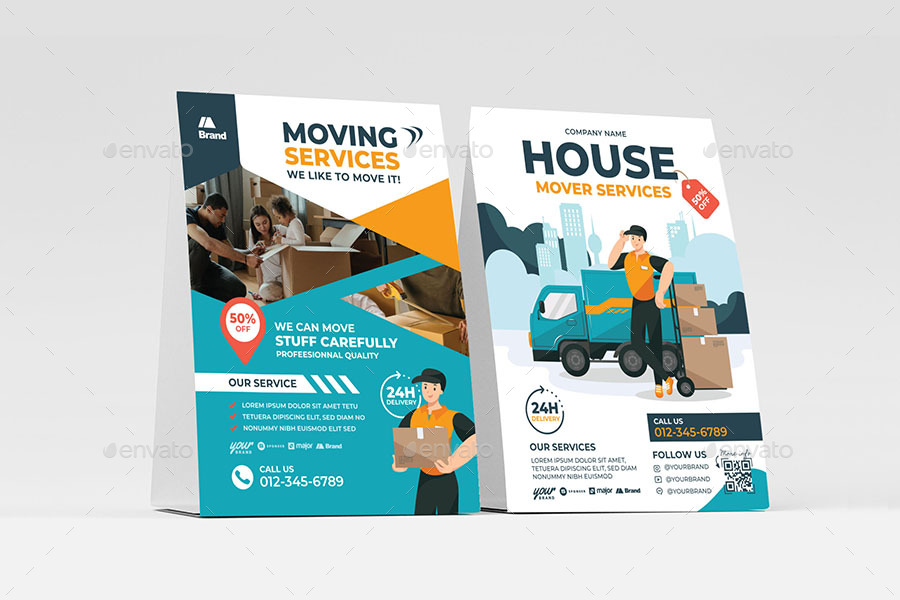 House / Storage Mover Services Poster & Flyer, Print Templates ...