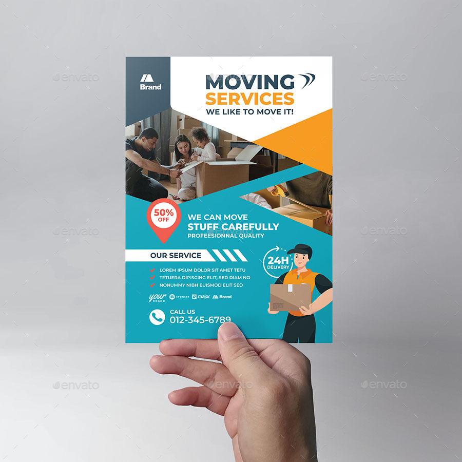 House / Storage Mover Services Poster & Flyer, Print Templates ...