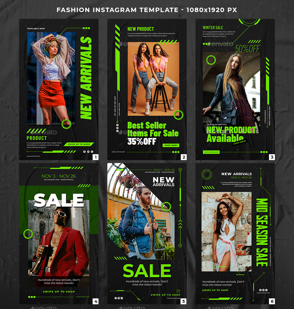 30 Fashion Instagram Template, Web Elements | GraphicRiver