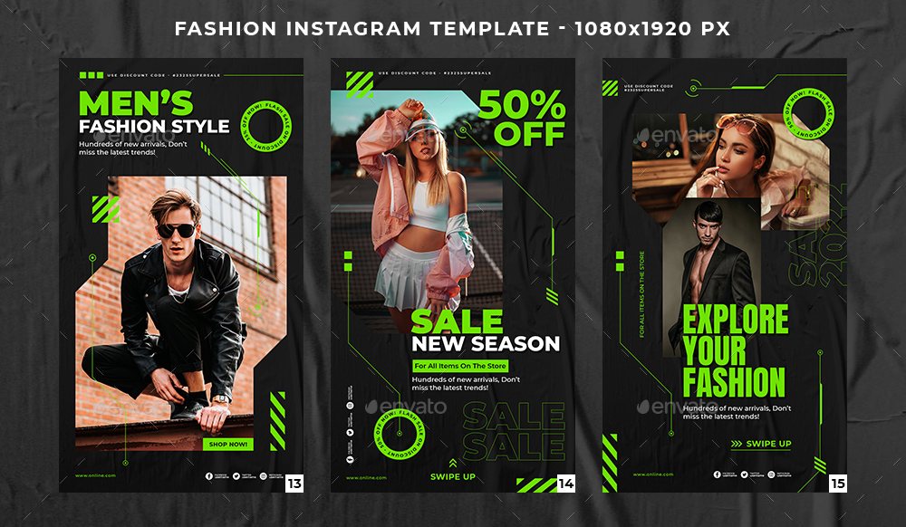 30 Fashion Instagram Template, Web Elements | GraphicRiver