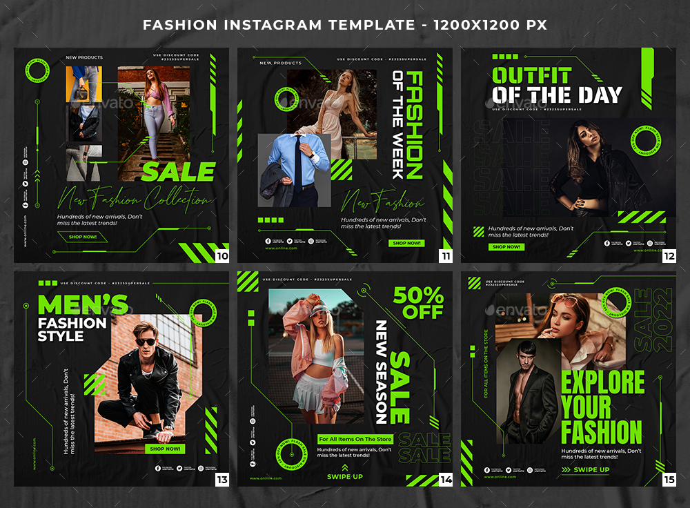 30 Fashion Instagram Template, Web Elements | GraphicRiver