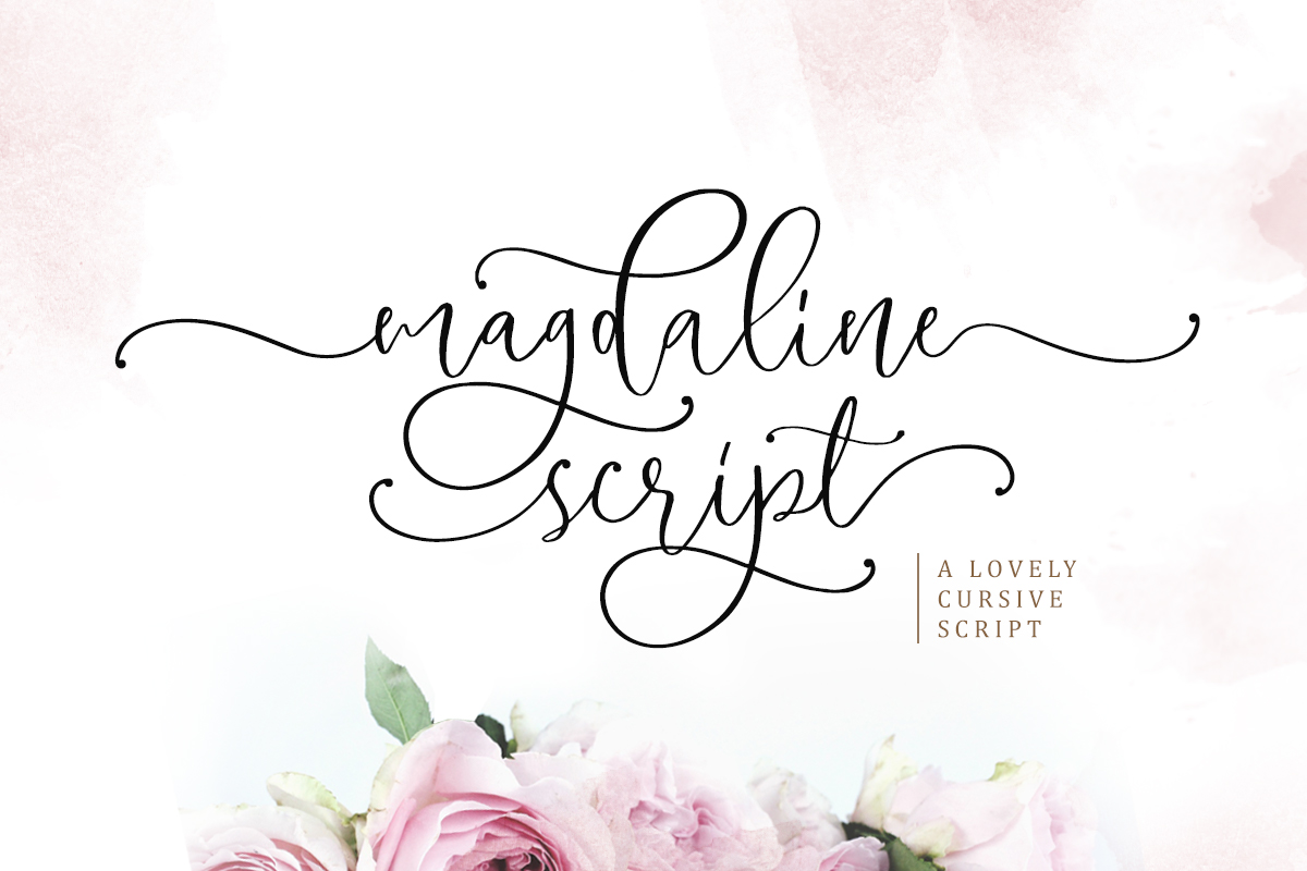 Magdaline - Lovely Script, Fonts | GraphicRiver
