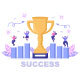 19 Success Flat Design Illustration, Vectors | GraphicRiver