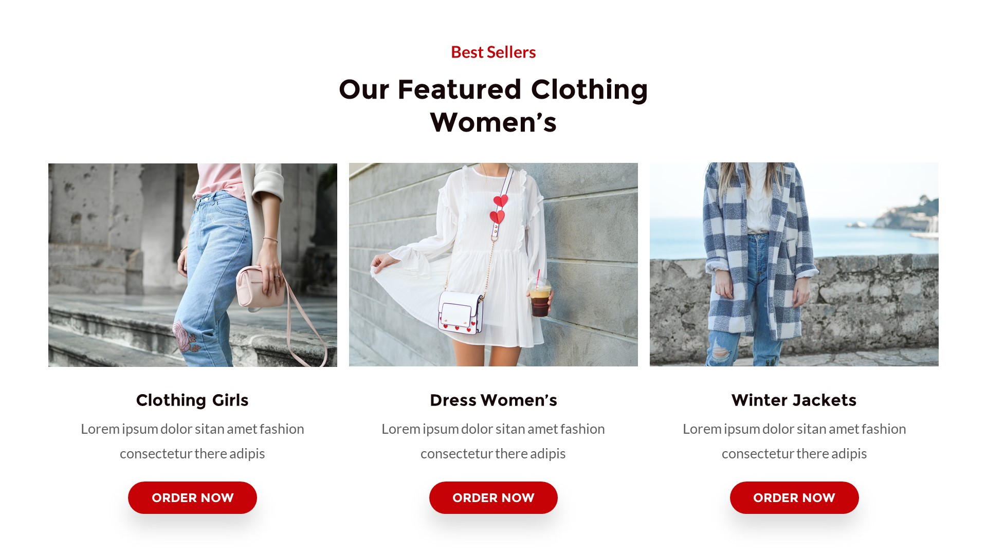 Ladies - Fashion & Clothing PowerPoint Template, Presentation Templates