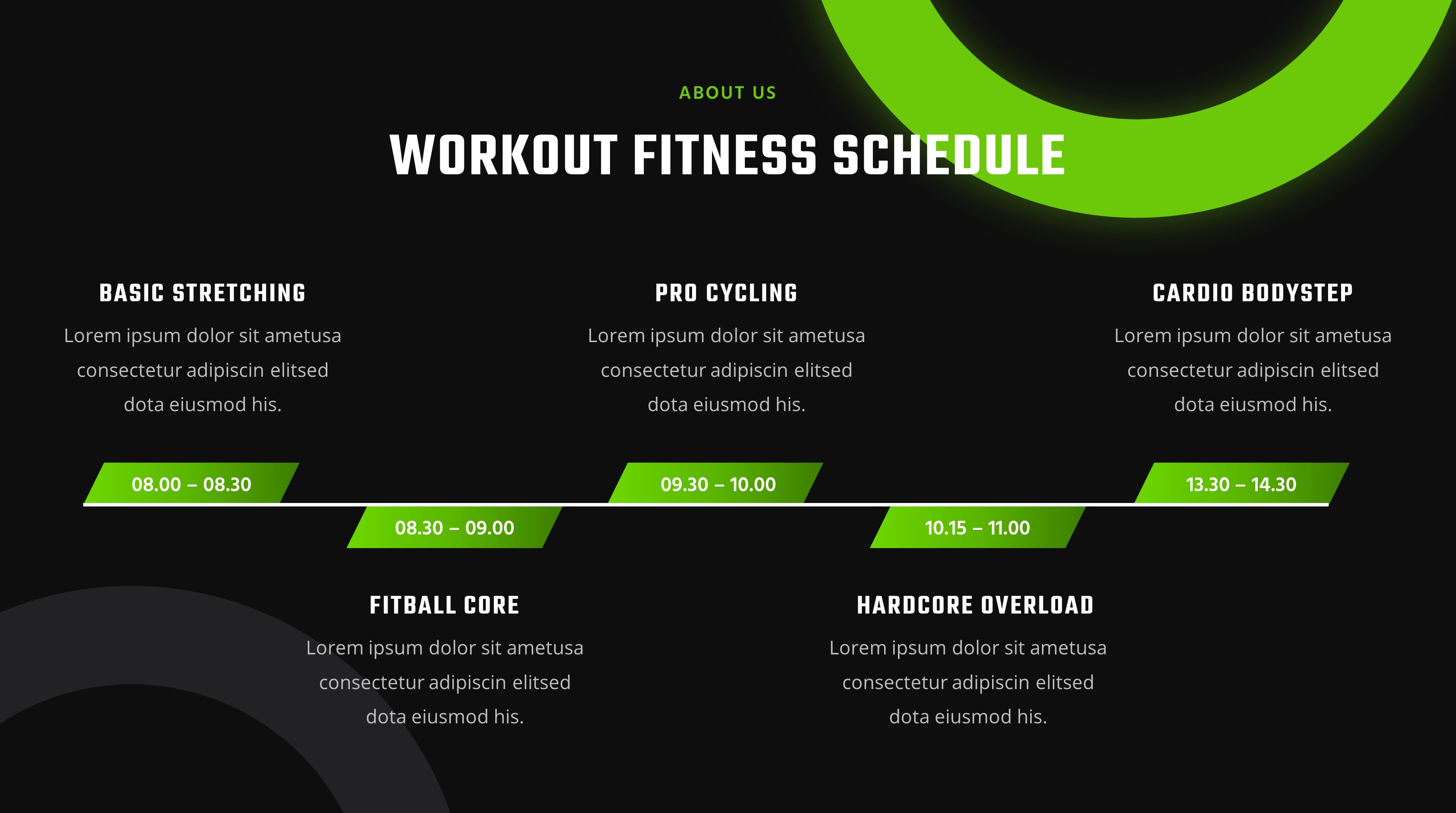 Workout - GYM, Fitness & Sports PowerPoint Template, Presentation Templates