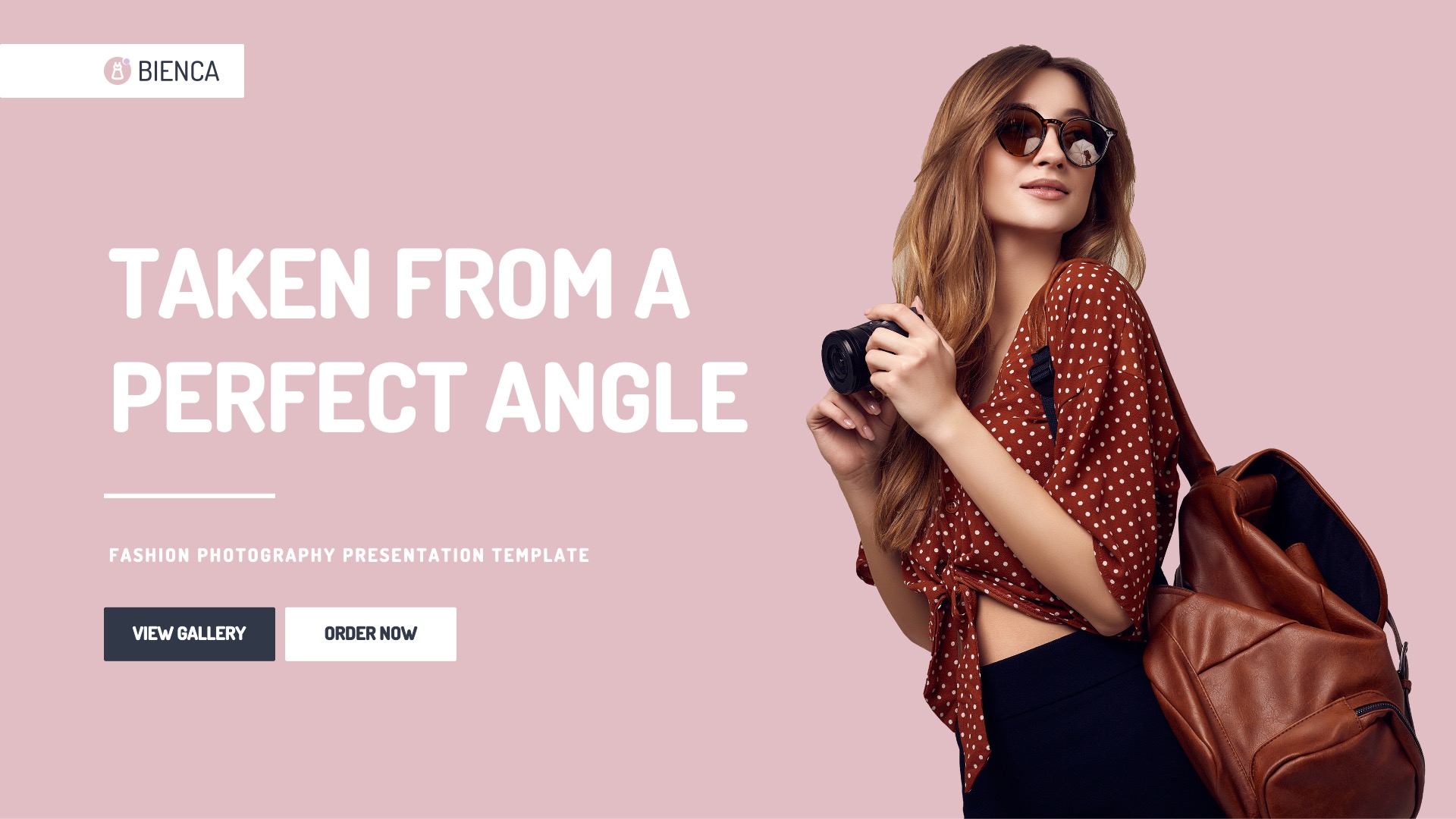 Bienca - Fashion Photography Keynote Template, Presentation Templates