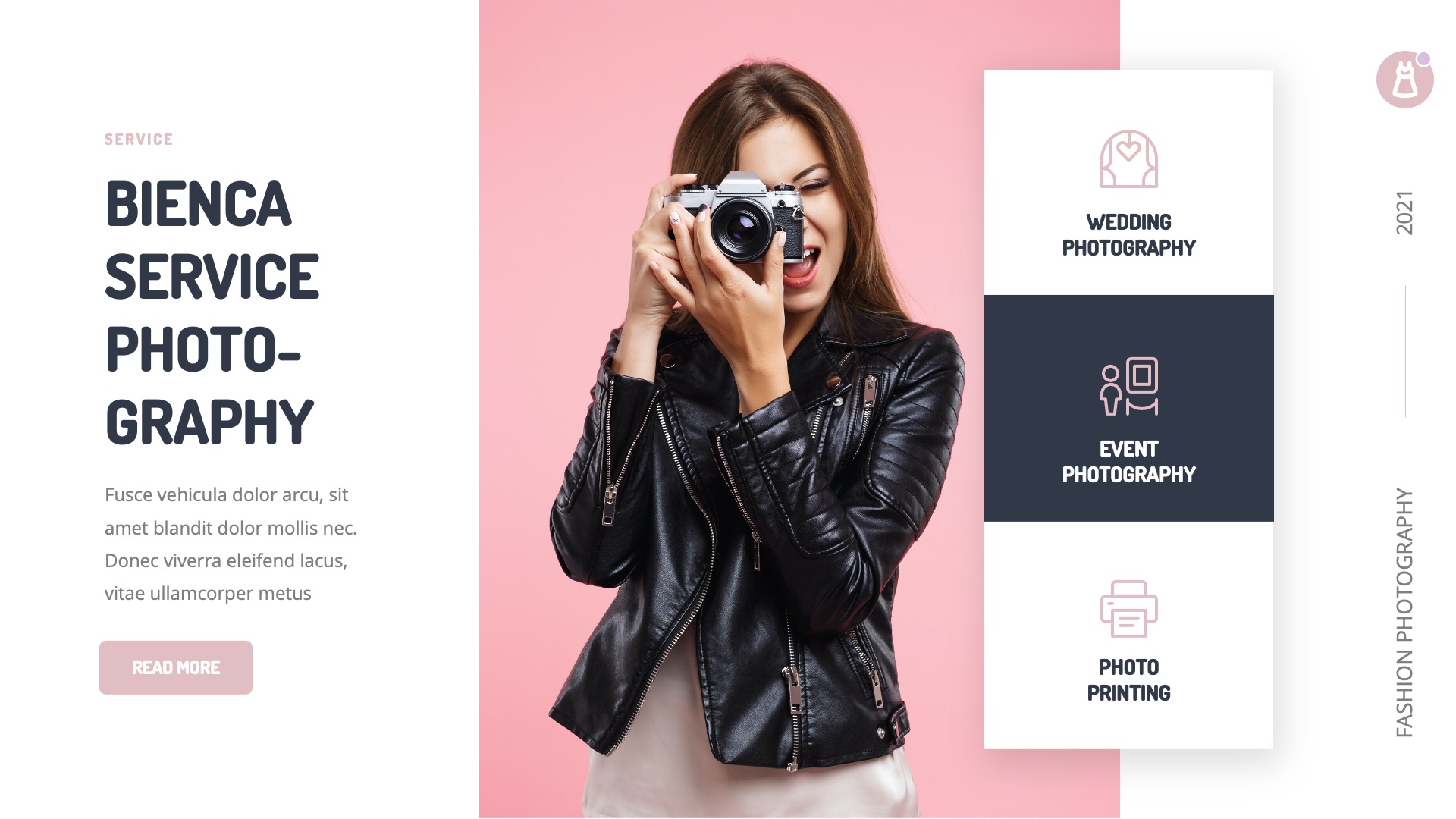 Bienca - Fashion Photography Keynote Template, Presentation Templates
