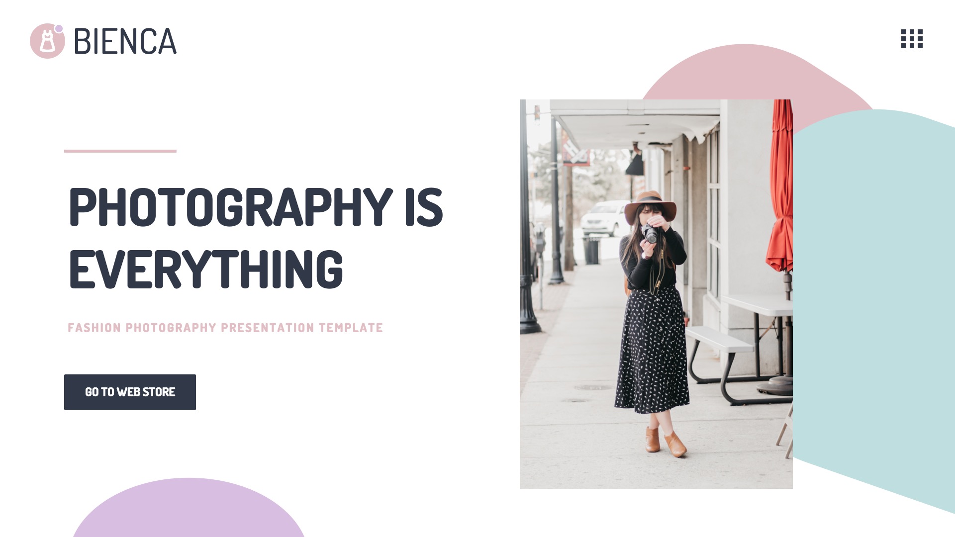 Bienca - Fashion Photography Keynote Template, Presentation Templates