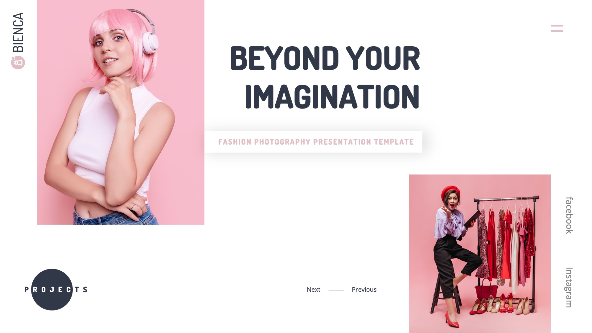 Bienca - Fashion Photography Keynote Template, Presentation Templates