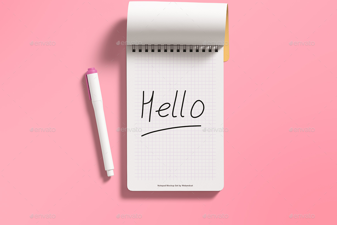 Spiral Notepad Mockup, Graphics | GraphicRiver