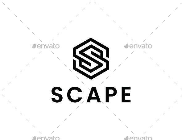 LETTER S LOGO - SCAPE, Logo Templates | GraphicRiver