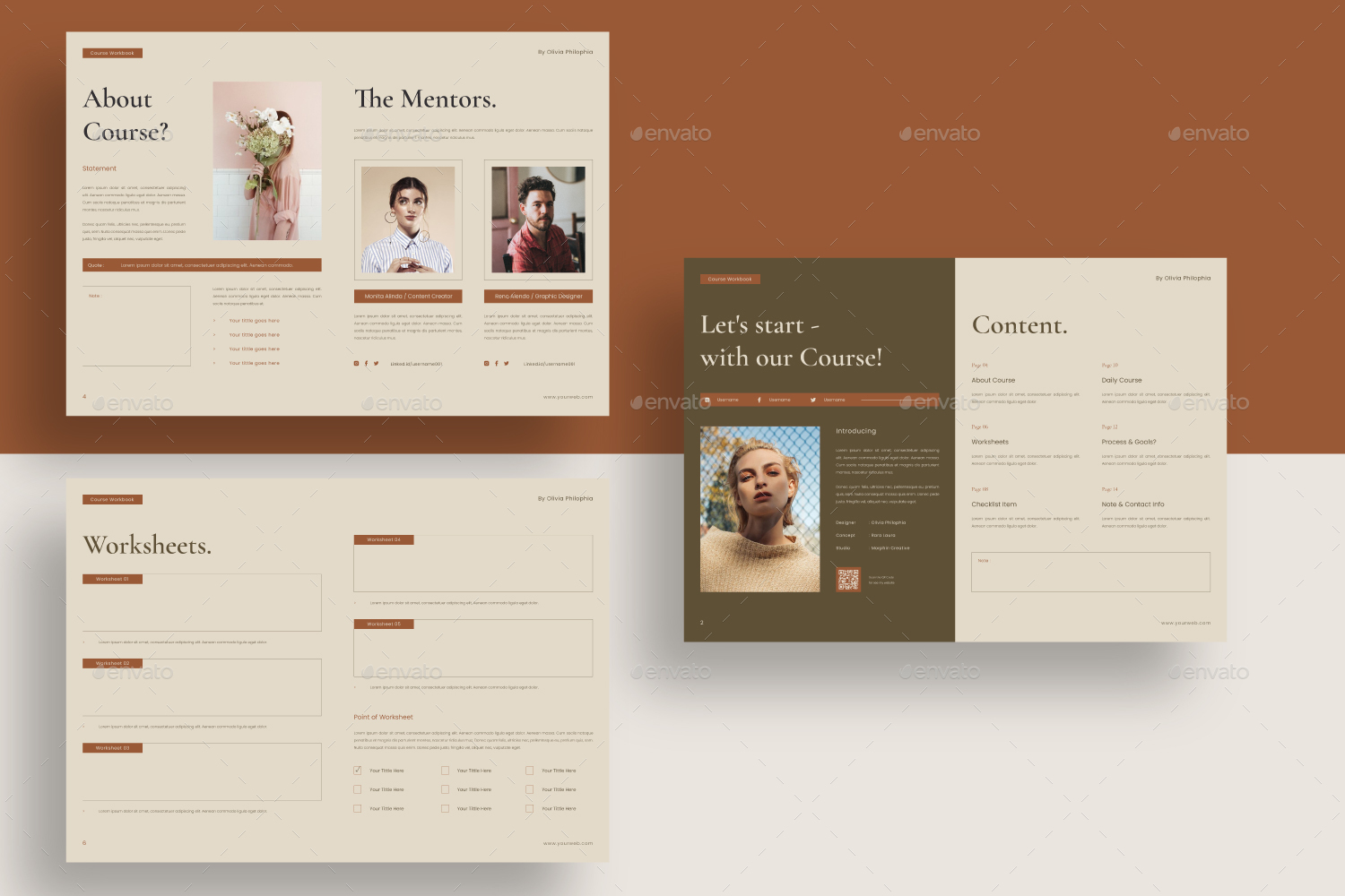 Course Workbook, Print Templates | GraphicRiver