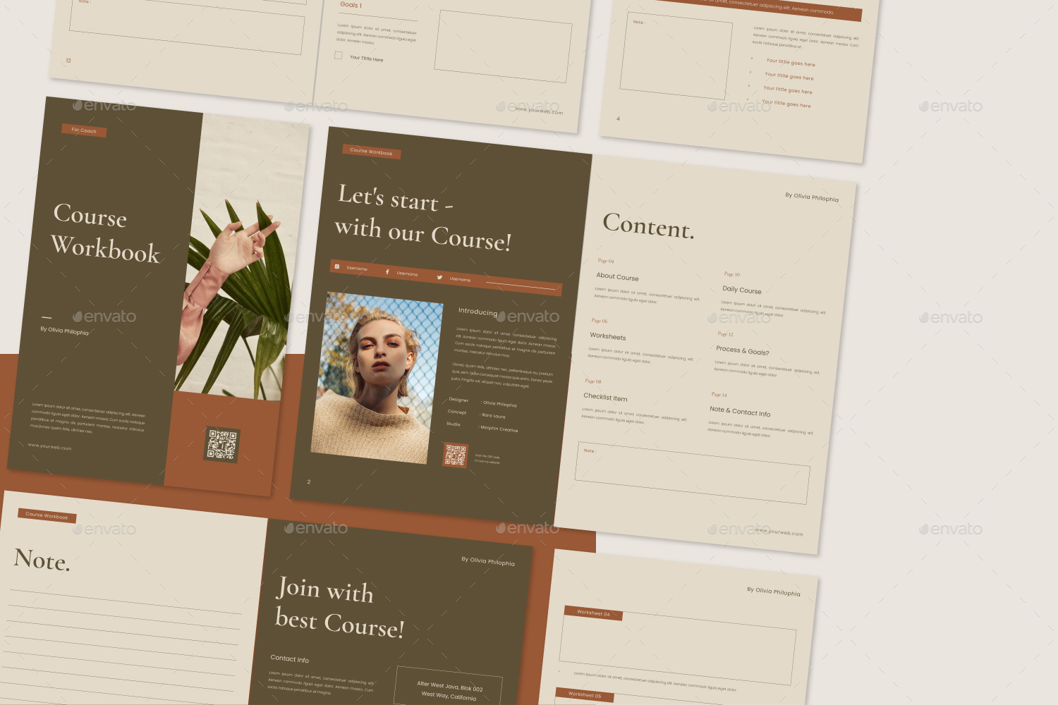 Course Workbook, Print Templates | GraphicRiver