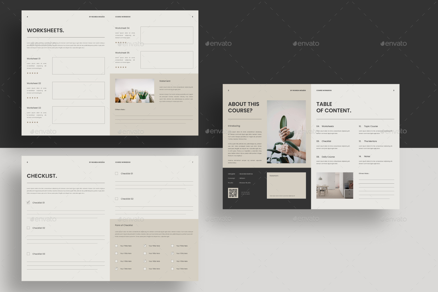 Course Workbook, Print Templates | GraphicRiver