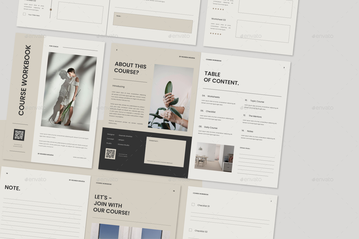 Course Workbook, Print Templates | GraphicRiver