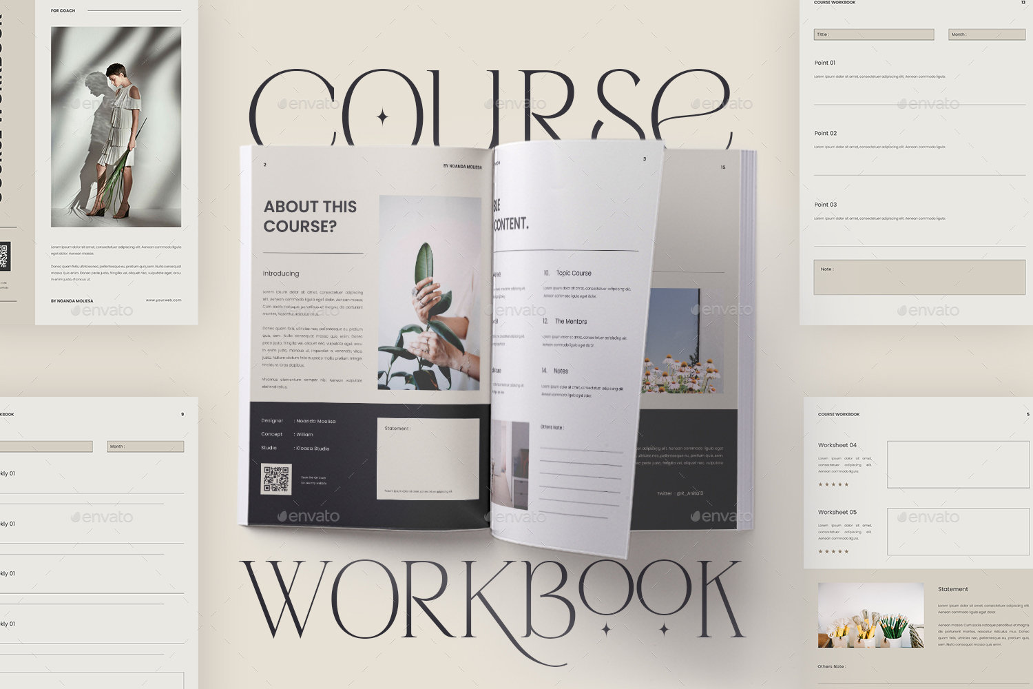 Course Workbook, Print Templates | GraphicRiver