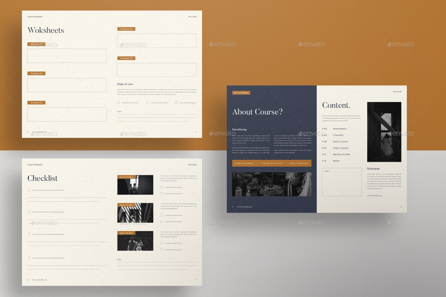 Course Workbook, Print Templates | GraphicRiver