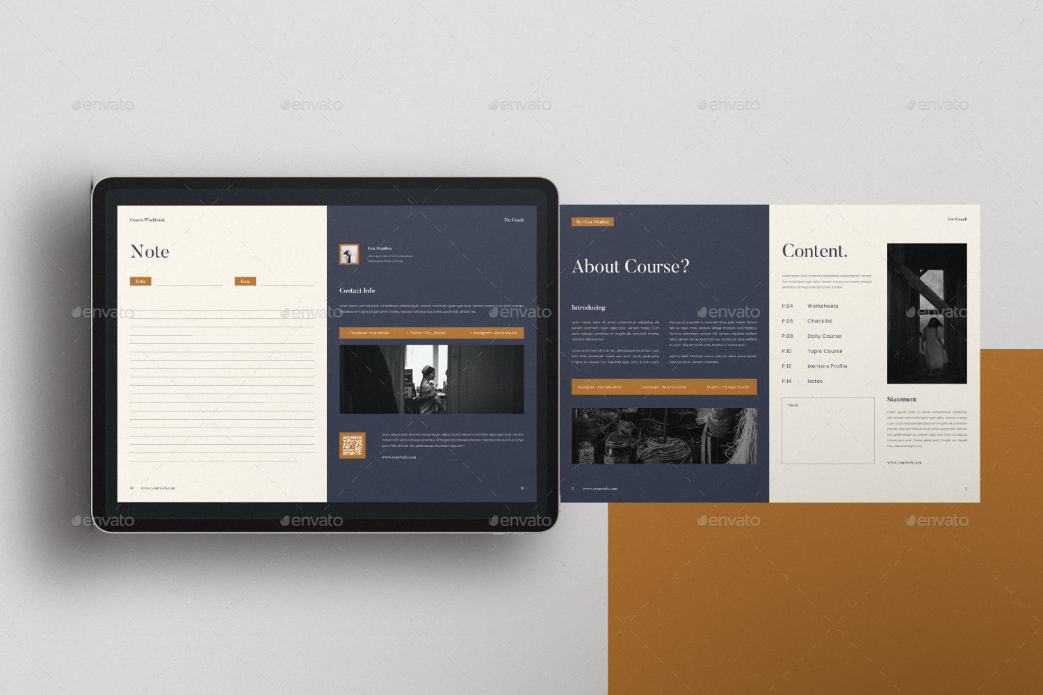 Course Workbook, Print Templates | GraphicRiver
