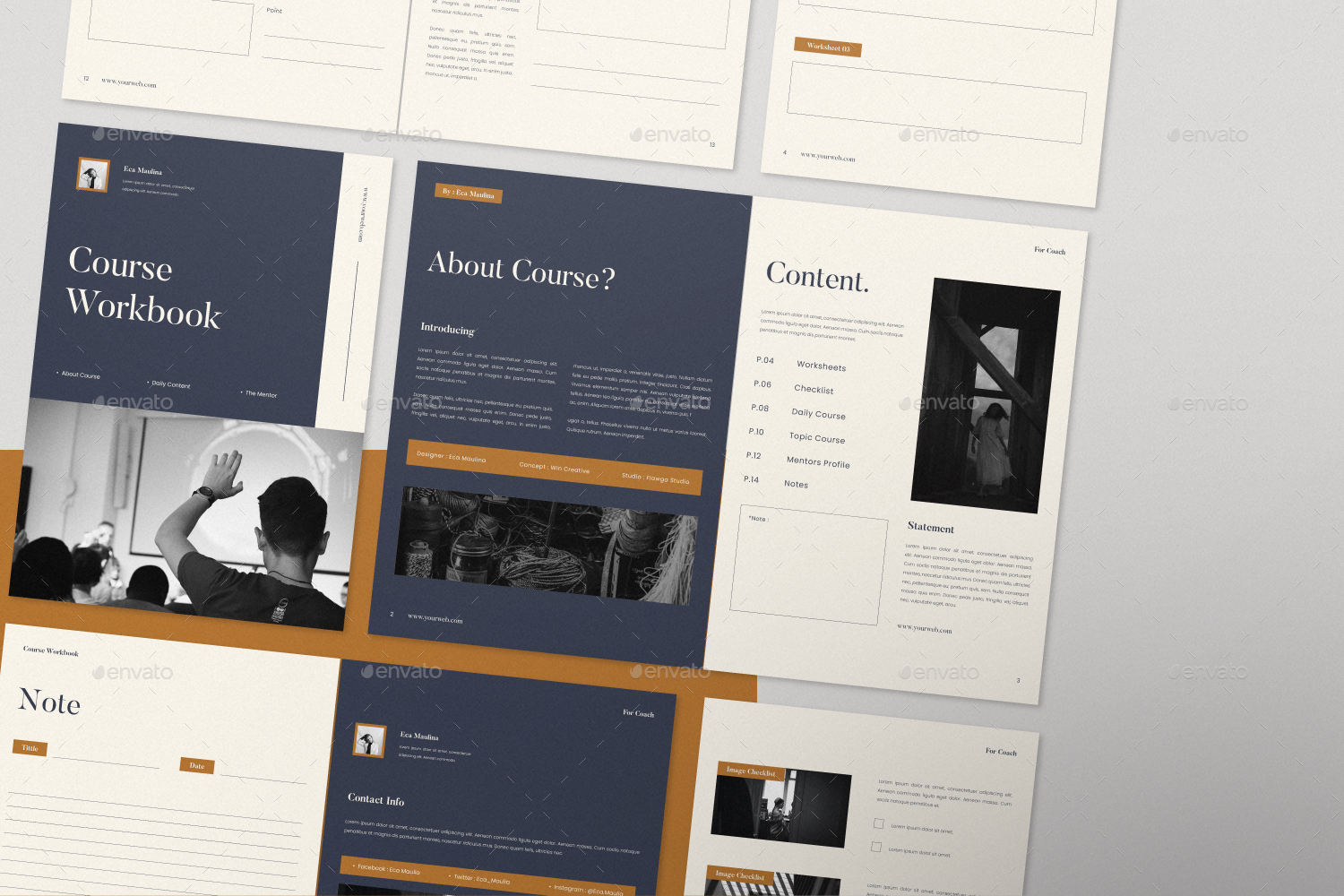 Course Workbook, Print Templates | GraphicRiver