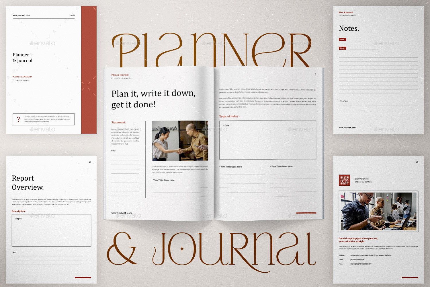 Plan and Journal, Print Templates | GraphicRiver