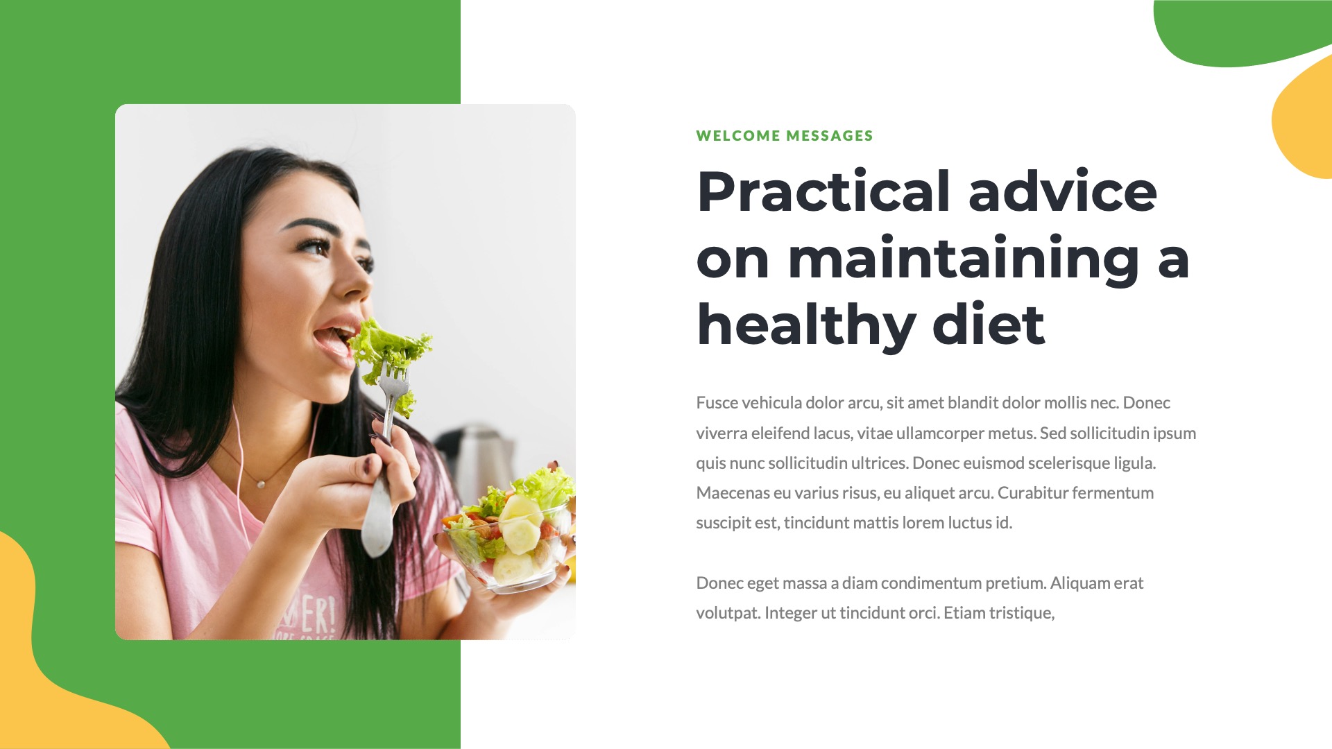 Nutricia - Health Food & Diet Nutrition Google Slides Template ...