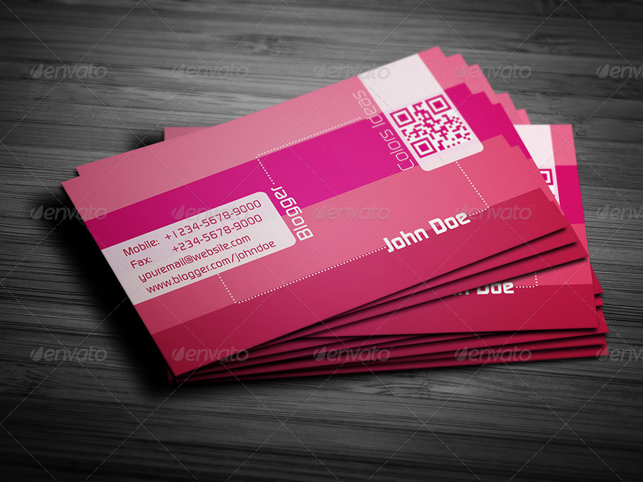 Blogger Business Card, Print Templates | GraphicRiver
