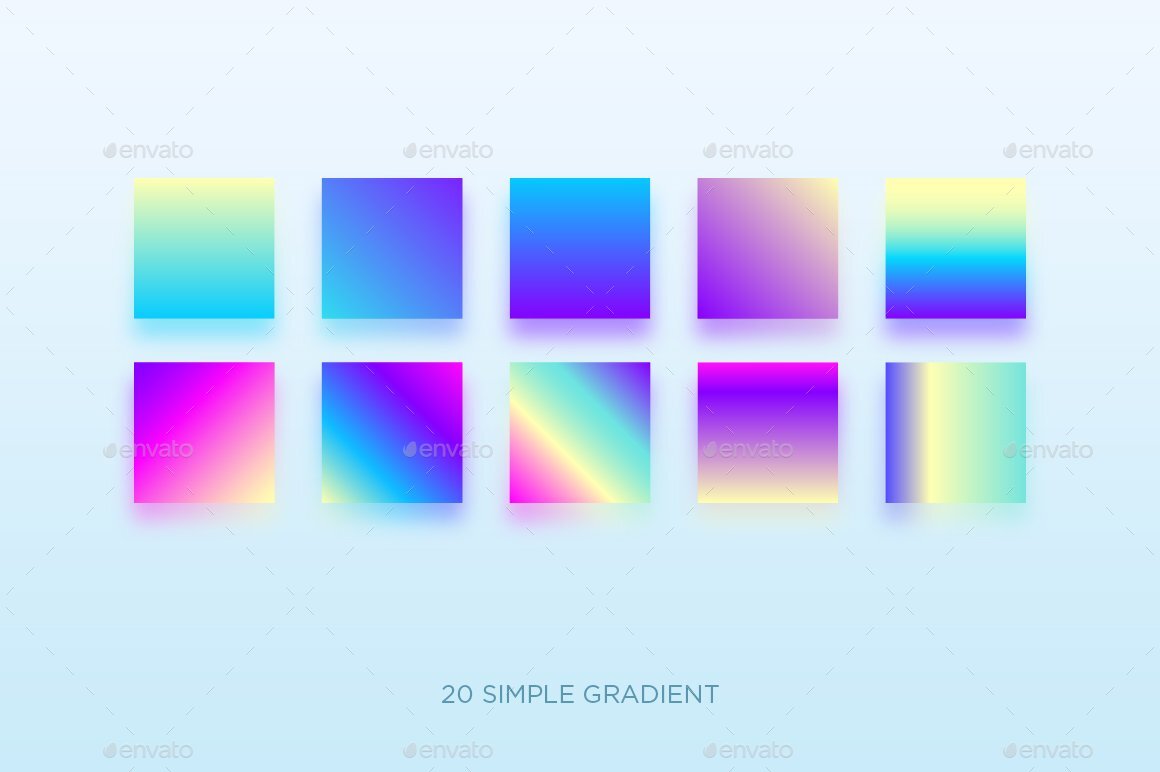 Big Gradient Set, Graphics | GraphicRiver
