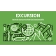 Excursion Banner Outline Style, Vectors | GraphicRiver