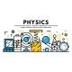 Physics Banner Outline Style, Vectors | GraphicRiver