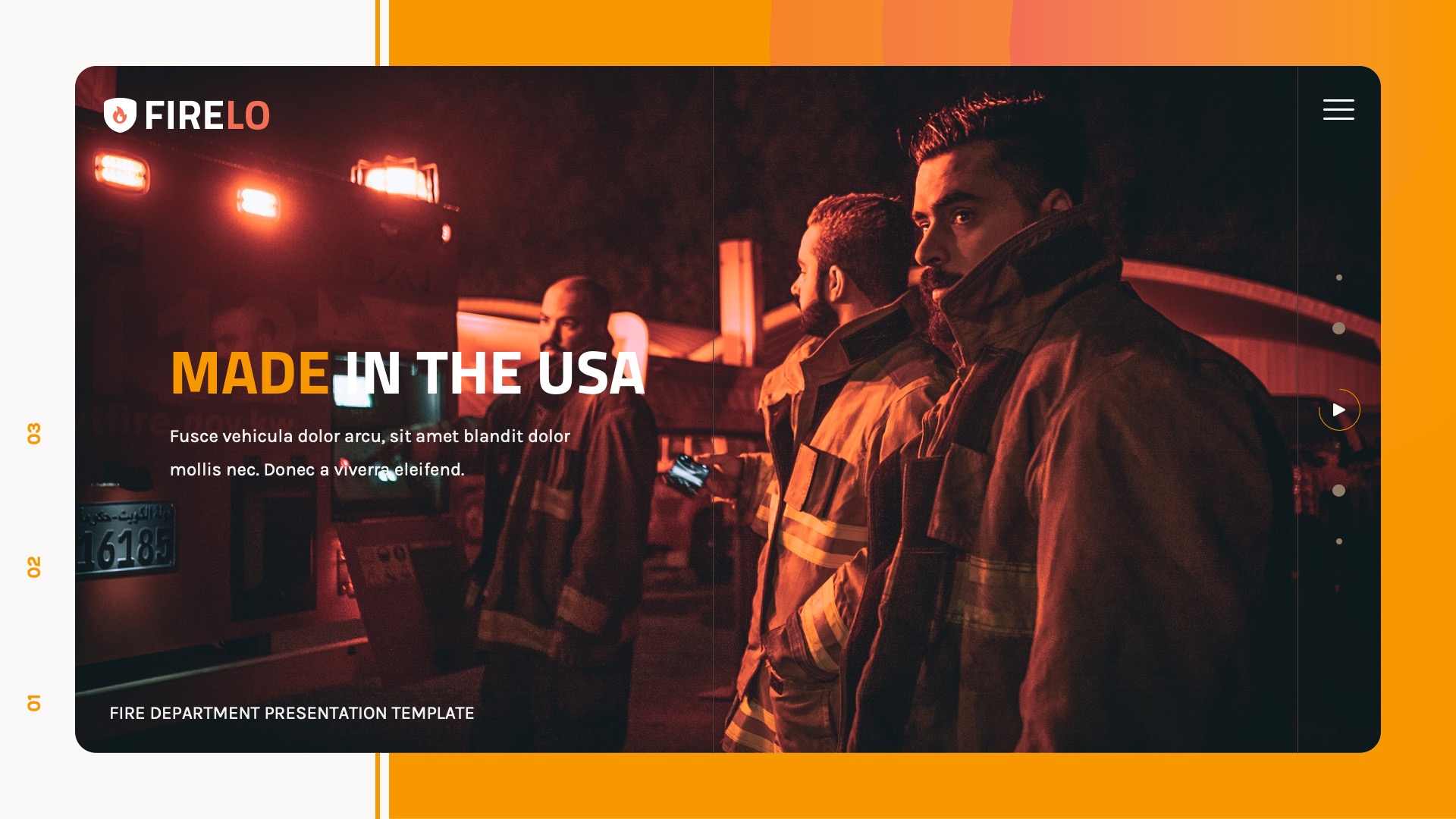 FIRELO - Fire Department Powerpoint Template, Presentation Templates