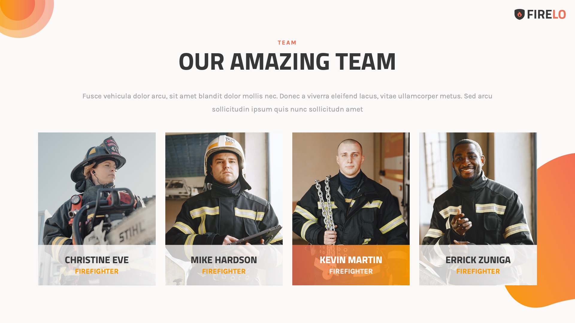 FIRELO - Fire Department Powerpoint Template, Presentation Templates
