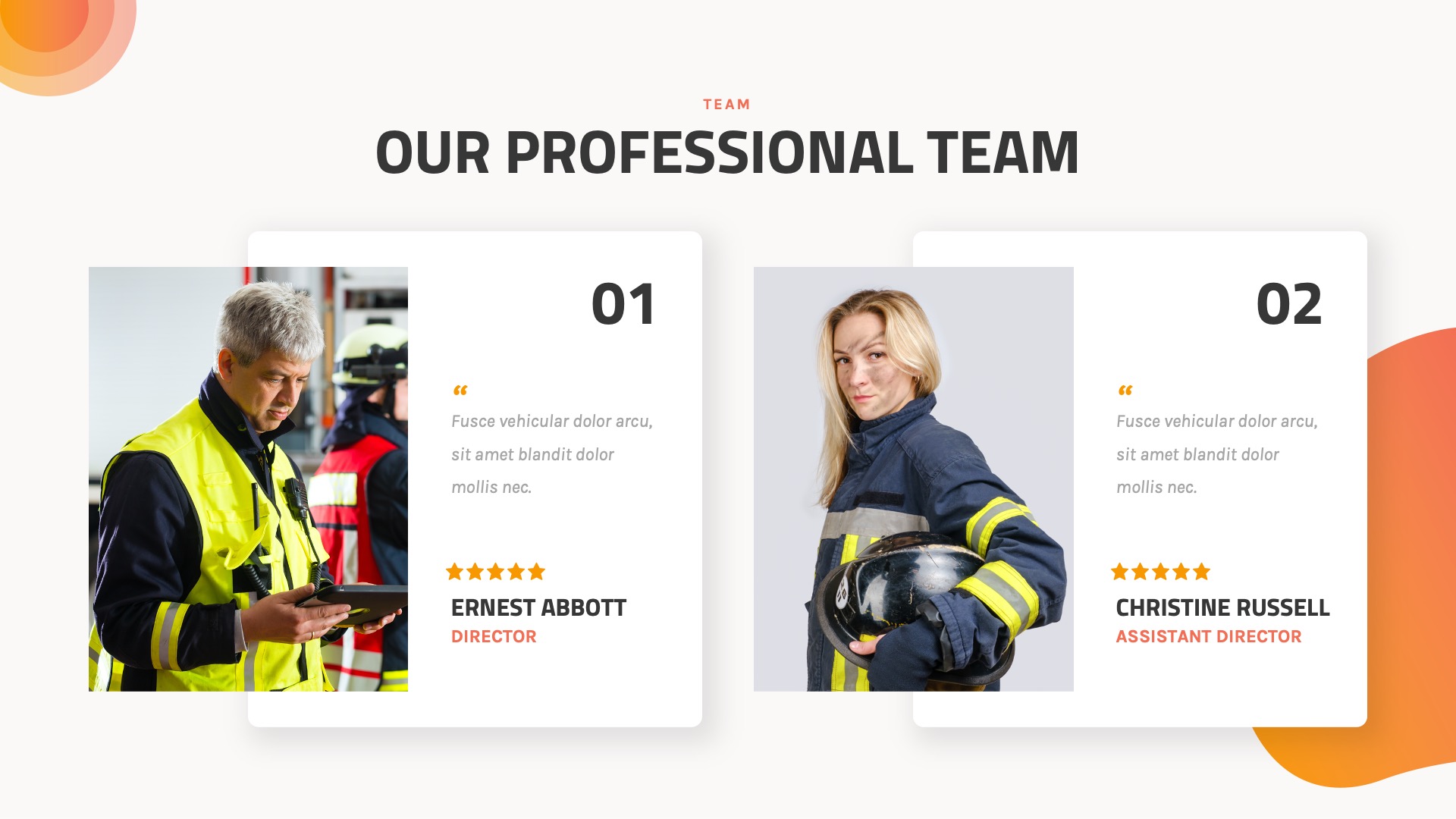 FIRELO - Fire Department Powerpoint Template, Presentation Templates