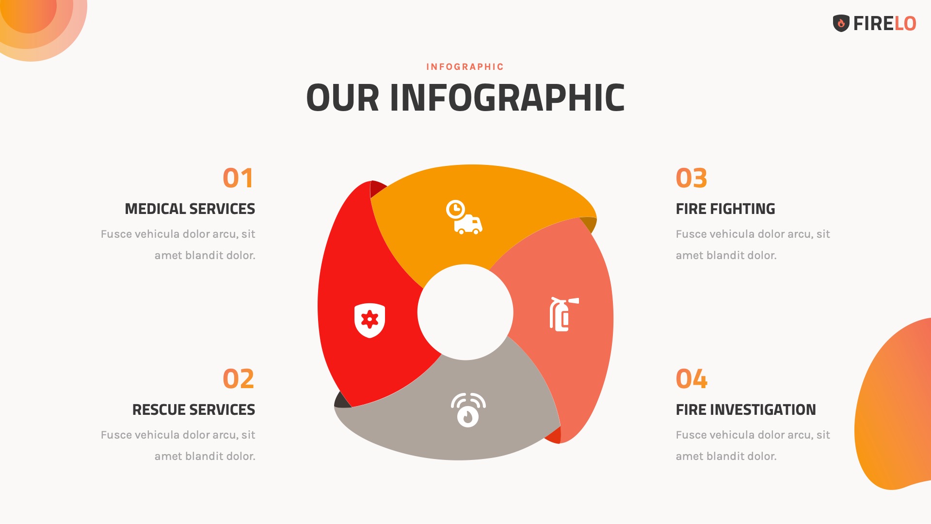 FIRELO - Fire Department Powerpoint Template, Presentation Templates
