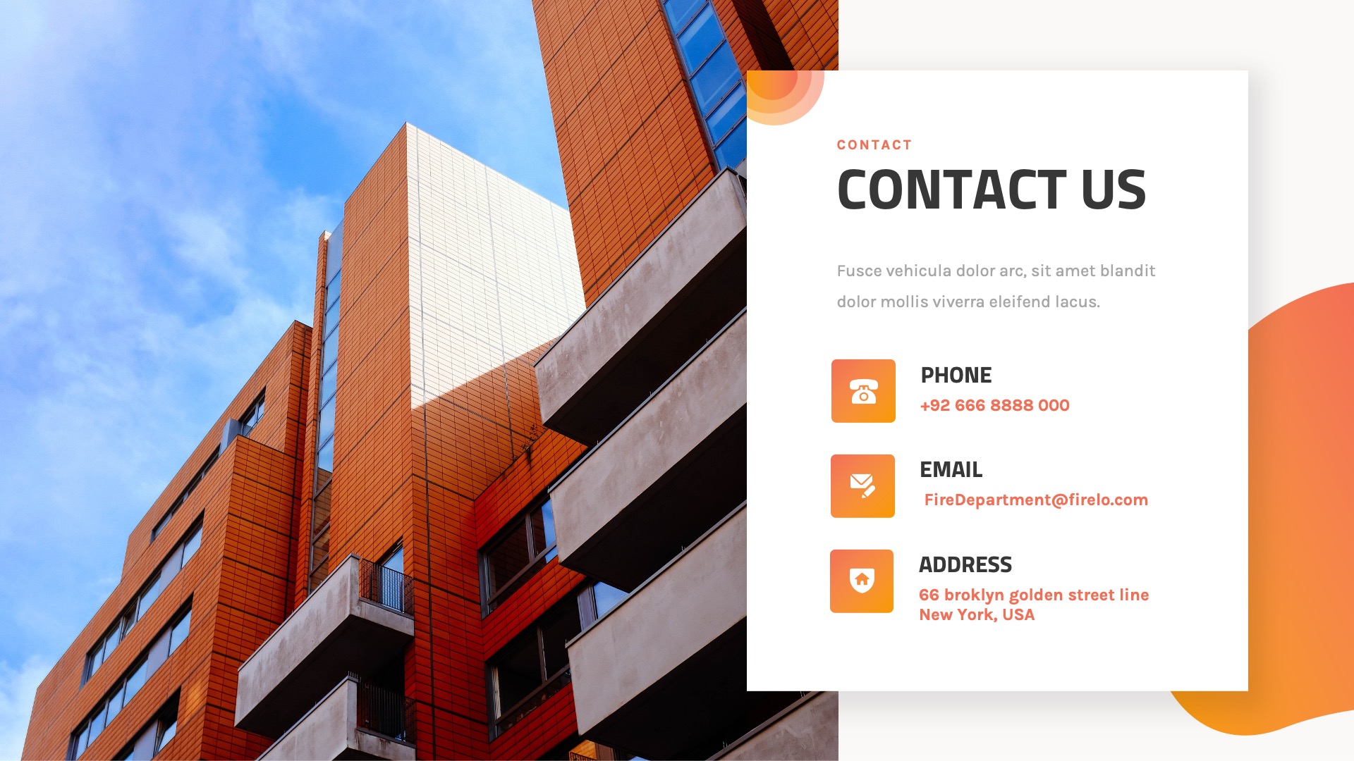 FIRELO - Fire Department Powerpoint Template, Presentation Templates