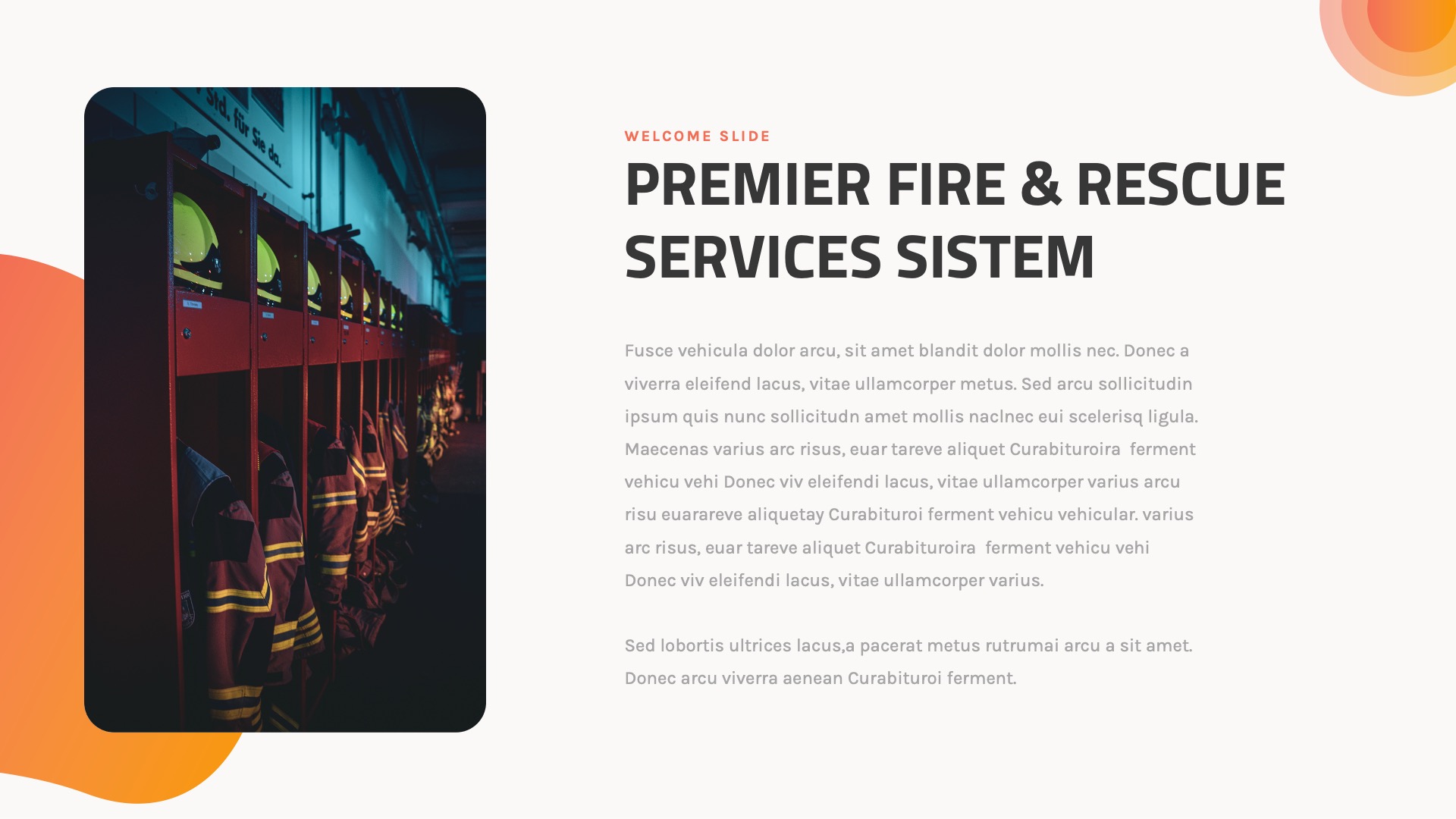 FIRELO - Fire Department Powerpoint Template, Presentation Templates