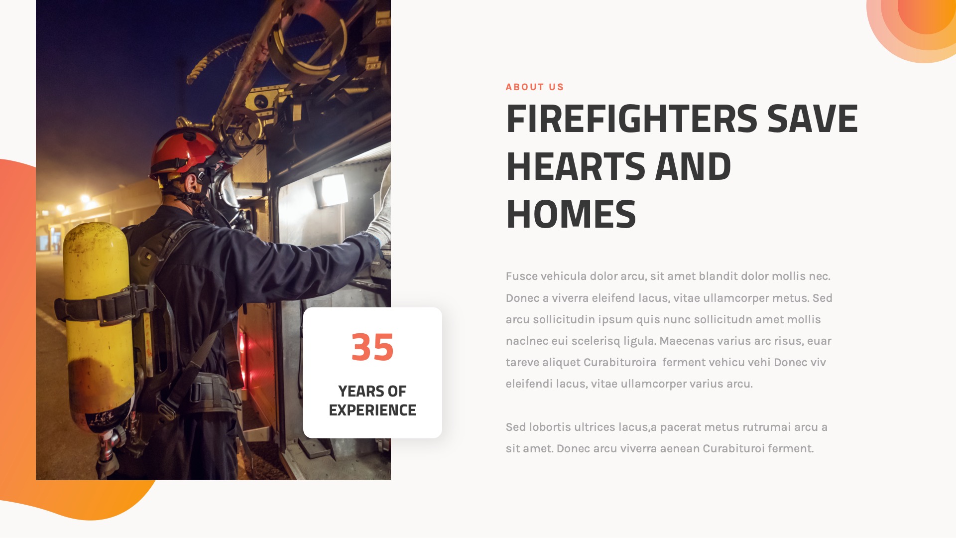 FIRELO - Fire Department Powerpoint Template, Presentation Templates