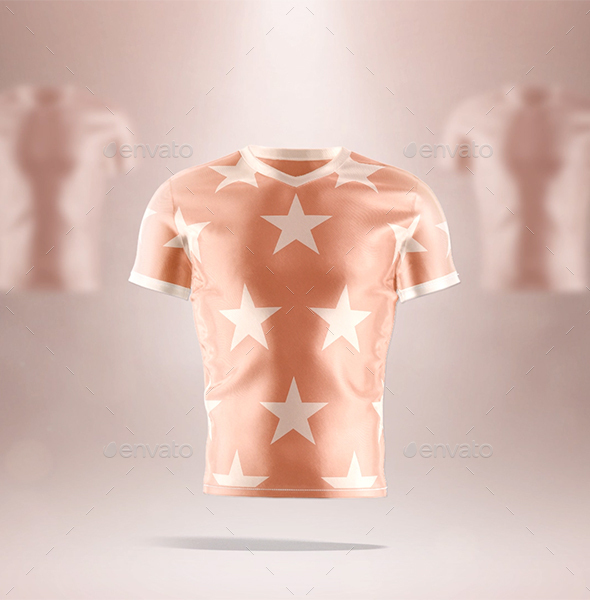 V-neck T-shirt Animated Mockup, Graphics | GraphicRiver