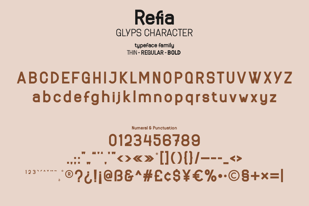 Refia, Fonts | GraphicRiver