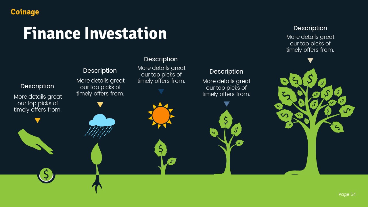 Coinage Finance Presentation Template, Presentation Templates ...