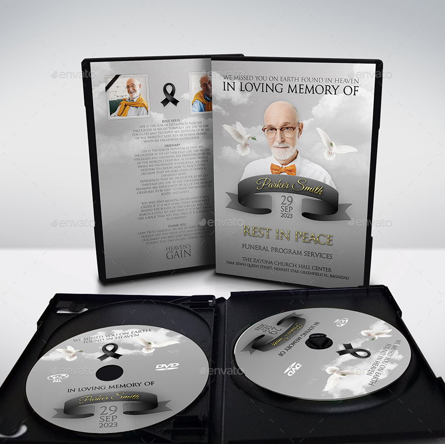 Memorial and Funeral Program Bundle Template, Print Templates ...