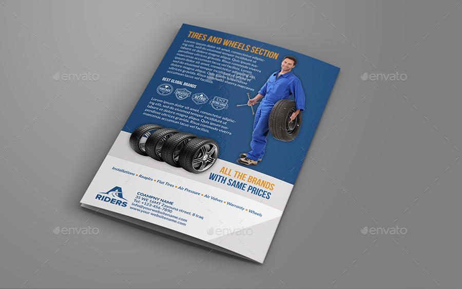 Auto Parts Advertising Bundle, Print Templates | GraphicRiver