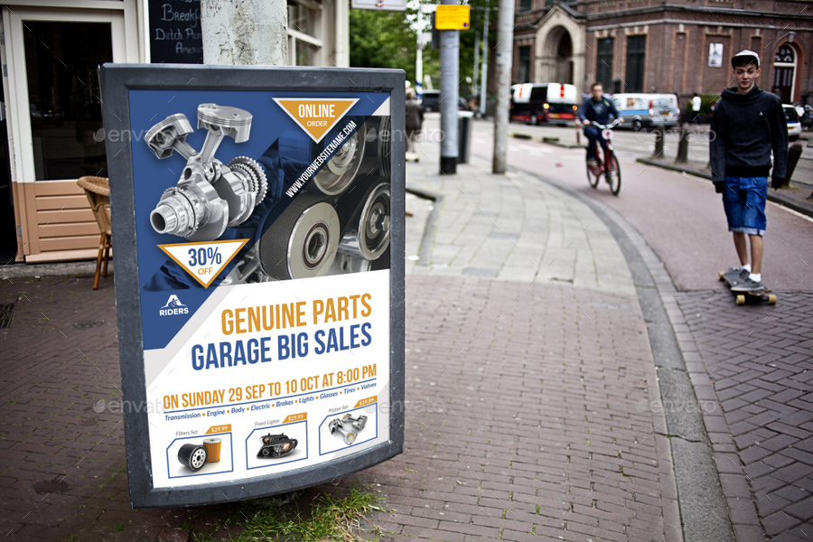 Auto Parts Advertising Bundle, Print Templates | GraphicRiver