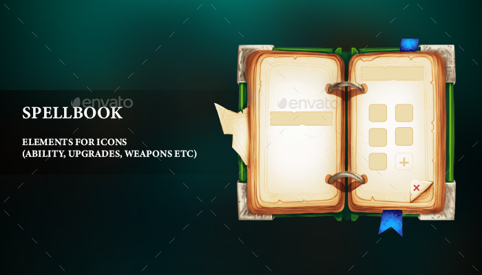 Stylized Spellbook One, Game Assets | GraphicRiver